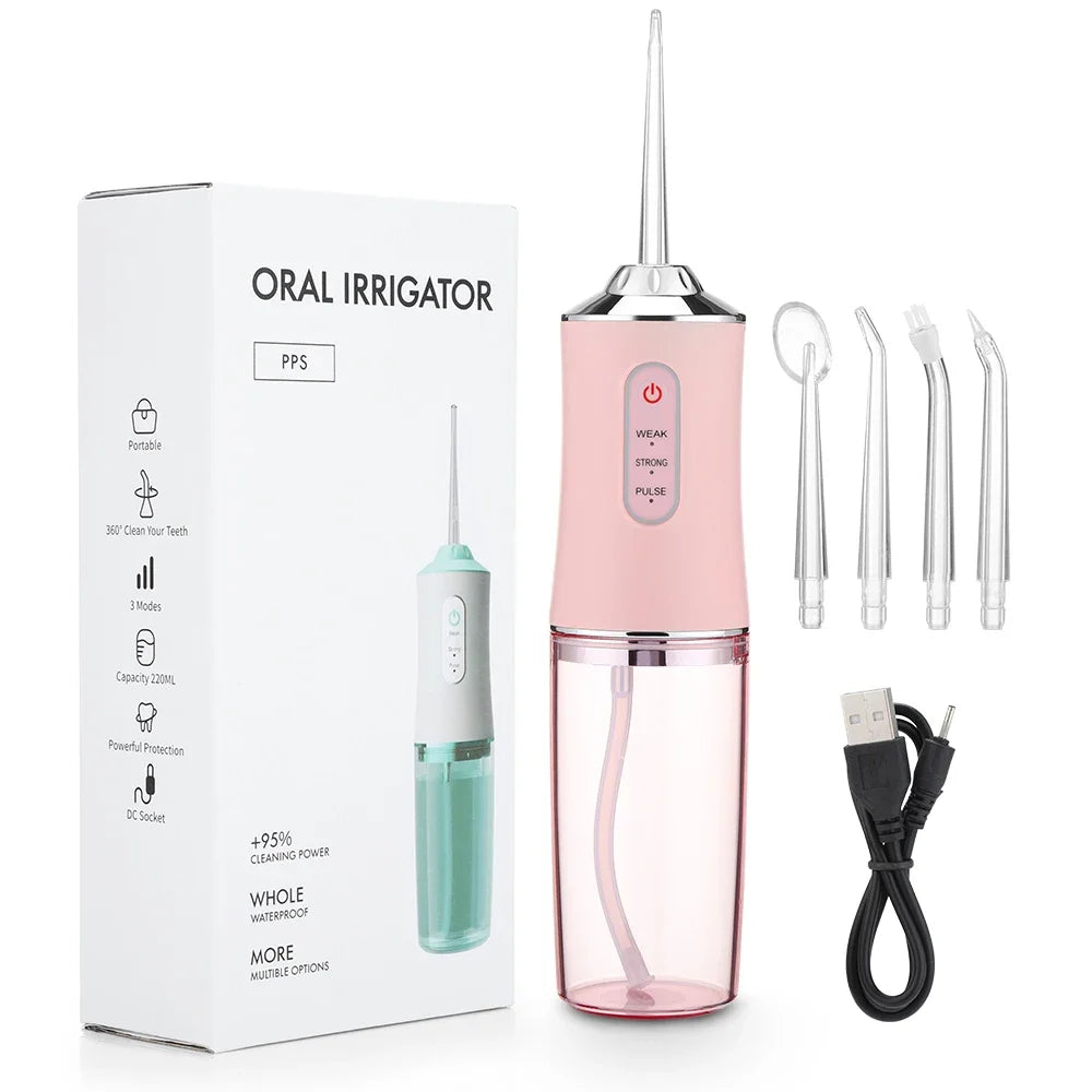 Portable Water Flosser for Healthier Smiles™ – Oral Irrigator